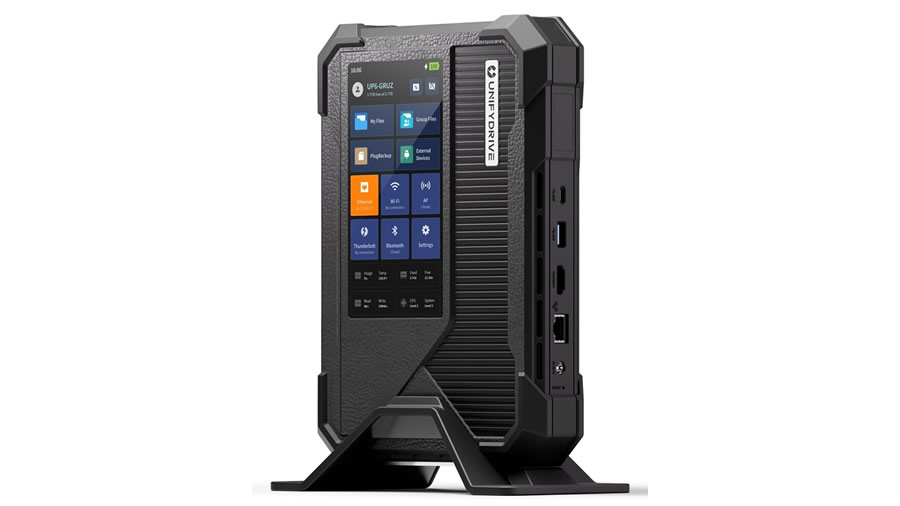 UnifyDrive выпустила мобильный NAS UP6 с сенсорным дисплеем и ИИ ...