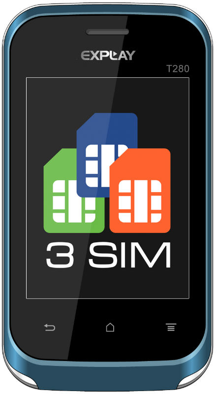 Explay T280 - Touch Phone with 3 active SIM card and TV receiver - Just ...